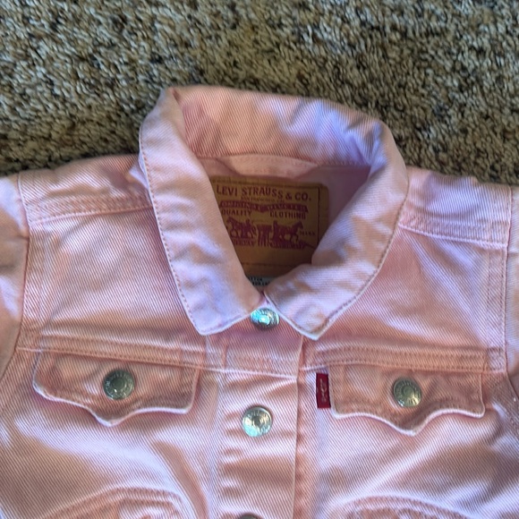 Levi's | Jackets & Coats | Levi 2t Denim Jacket Pinkno Wear 0 Cotton ...